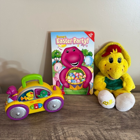 Barneys New York | Toys | Vintage Barney Friends Lot Musical Boombox ...